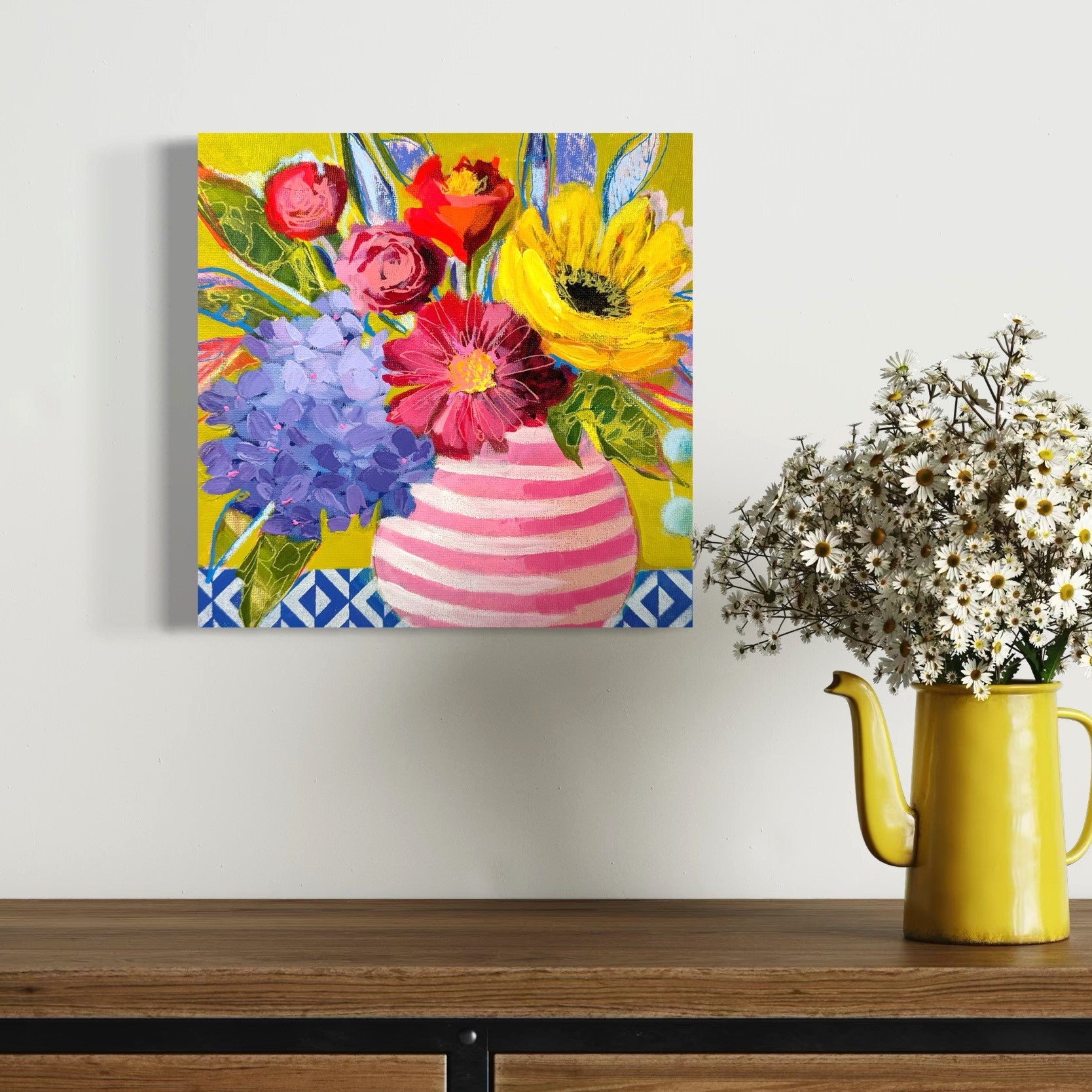 Flower vase painting store